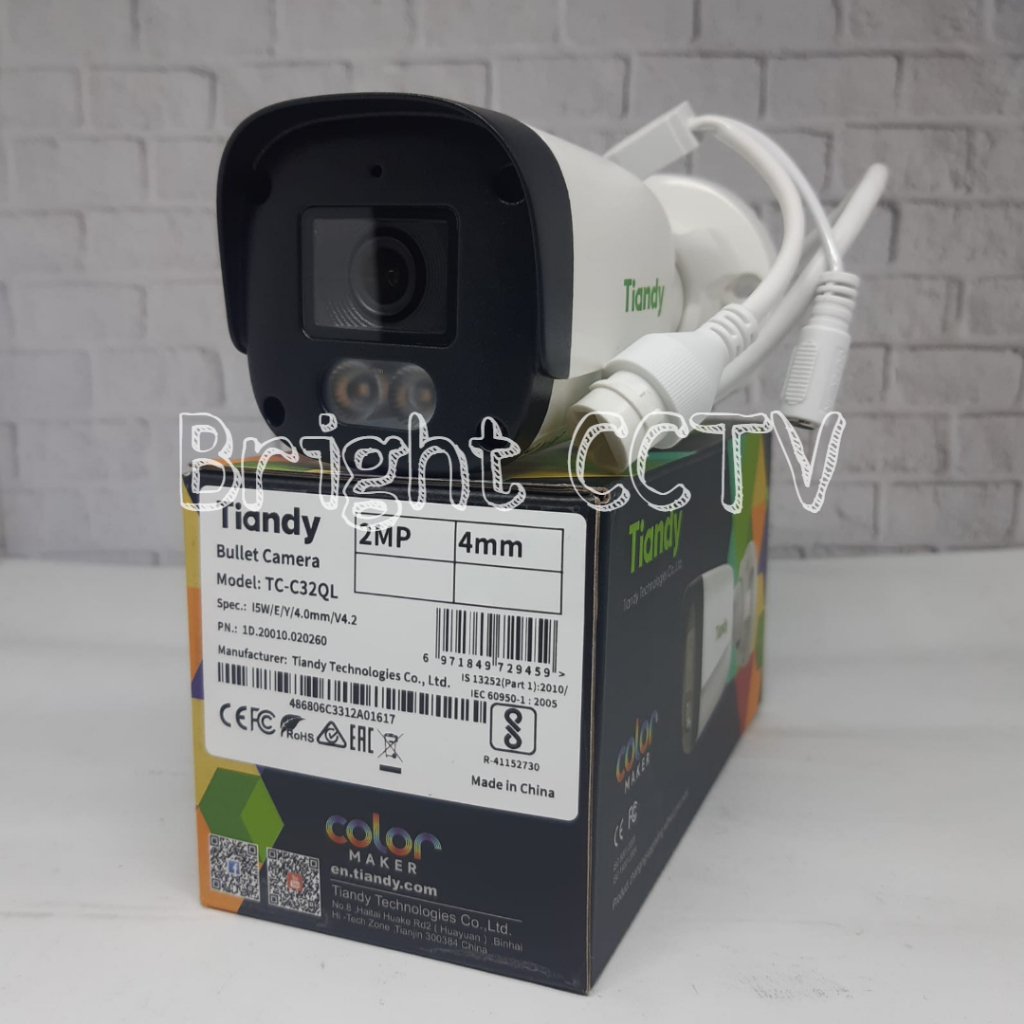 Jual IP CAMERA CCTV TIANDY TC-C32QL 2MP AUDIO COLORFULL POE ONVIF ...