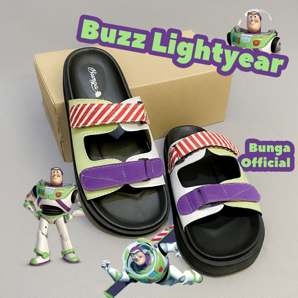 Jual Bunga Sandal Buzz Lightyear / Sandal birken / Sandal flat ...