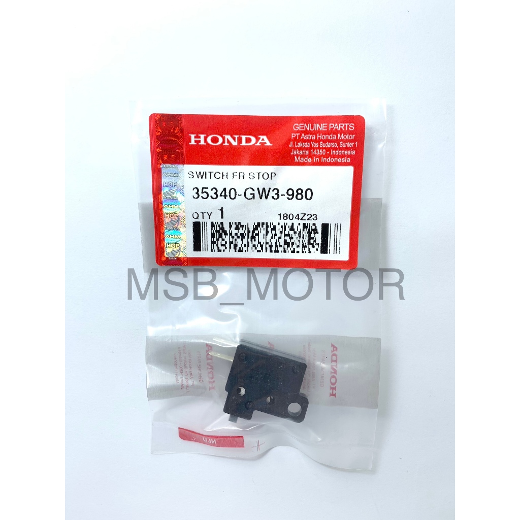 Jual Switch Rem Depan 35340-GW3-980 AHM ORIGINAL Supra X 125 , Revo 110 ...