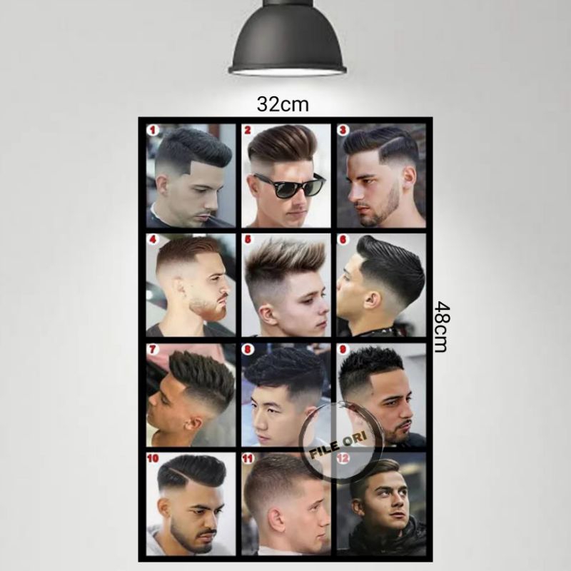 Jual POSTER MODEL RAMBUT CLASSIC ART PAPER A3PLUS | Shopee Indonesia