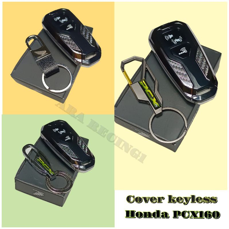 Jual Cover keyles original Honda new PCX 160 plus gantungan kunci logo ...