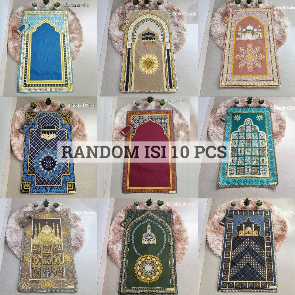 Jual New Stock.. SAJADAH TRAVEL JUMBO 10 pcs Ukuran 105 x 60/ SAJADAH ...