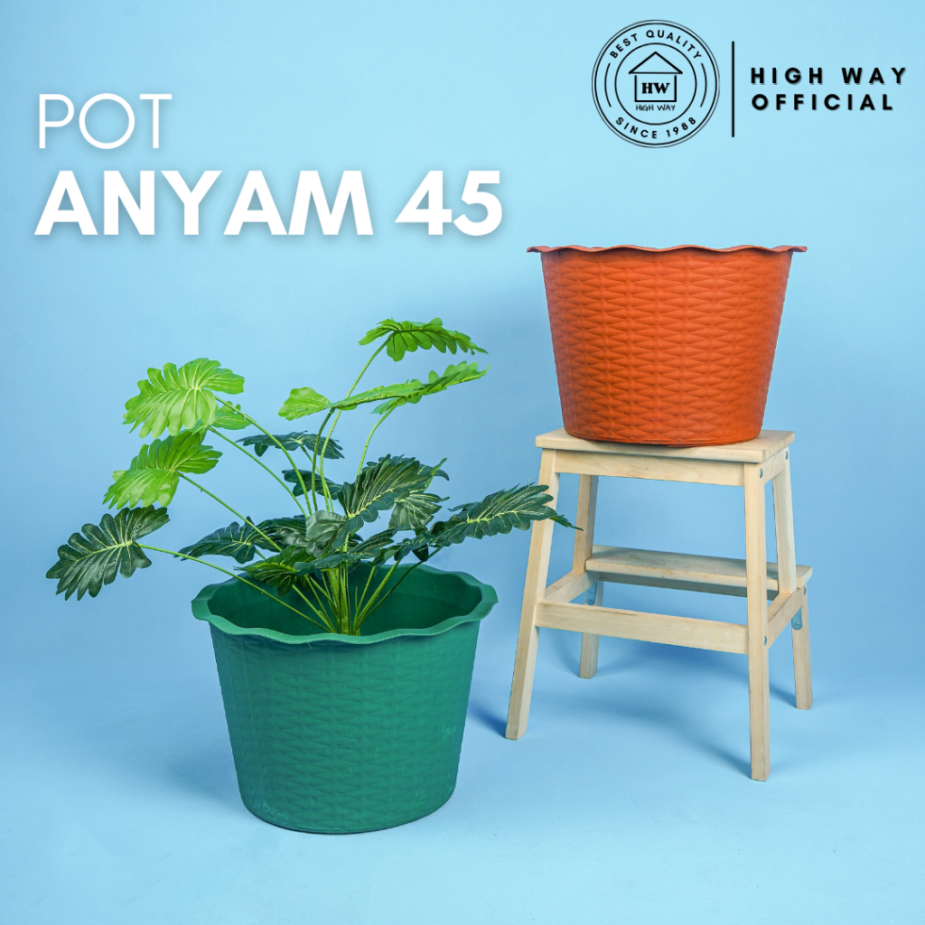 Jual HIGH WAY - Pot Anyam Bulat 45 Ukuran Besar Premium Tempat Bibit ...