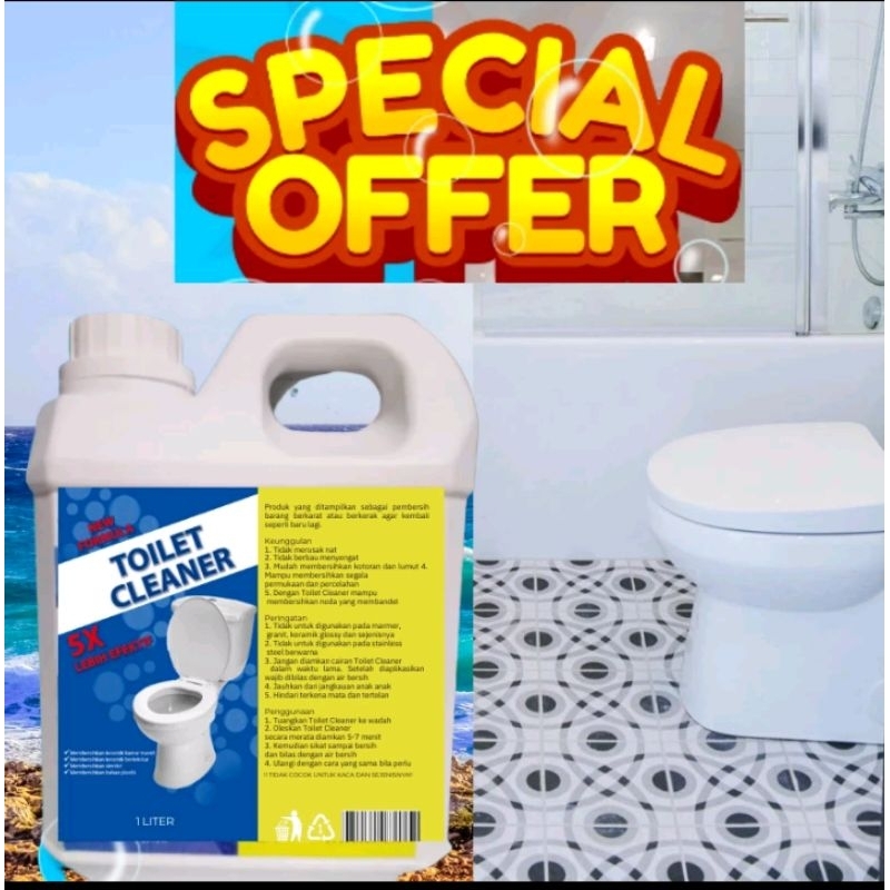 Jual Pembersih Kerak Toilet Kemasan 1 Liter / Keramik Setanless Syower ...