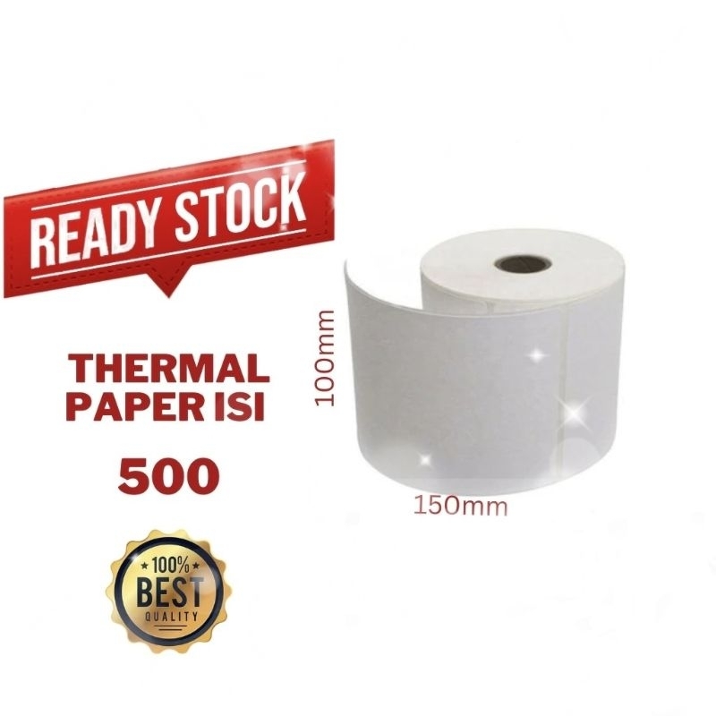 Jual Kertas thermal label barcode 100 x 150mm A6 isi 500 lembar | Shopee Indonesia