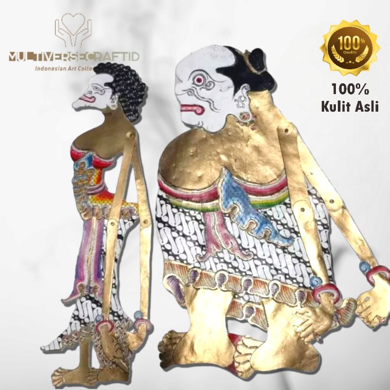 Jual Wayang Alusan Kulit Kerbau ASLI Limbuk Cangik Gapit Sungu Ukuran ...