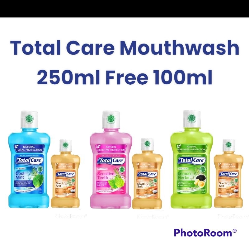 Jual Total Care Mouthwash 250ml( Gratis Siwak) | Shopee Indonesia