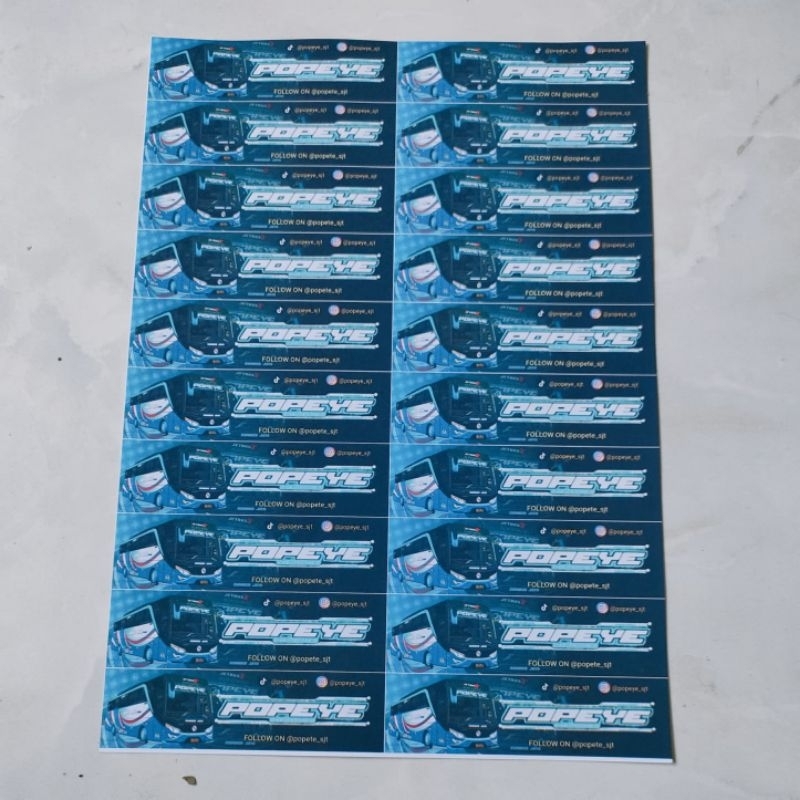 Jual stiker panjang kids panda sticker bus basuri | Shopee Indonesia