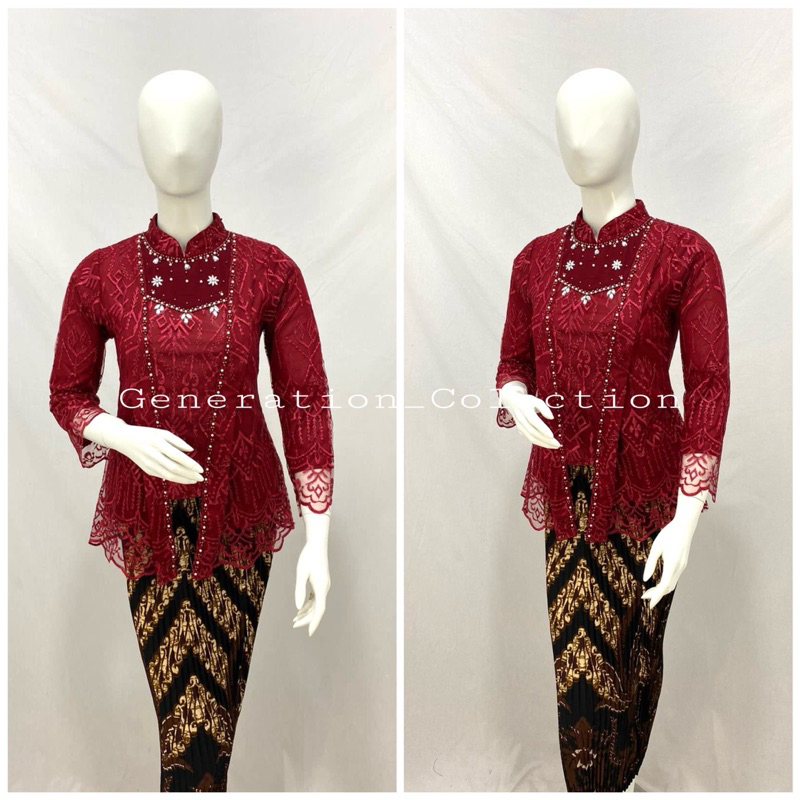 Jual Kebaya Shanghai Kutubaru payet / Kebaya tunik / Kebaya modern / Kebaya wisuda / Kebaya ...
