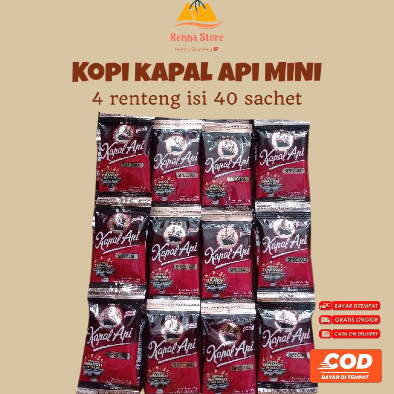 Jual KOPI KAPAL API mini 6gr (10sachet) | Shopee Indonesia