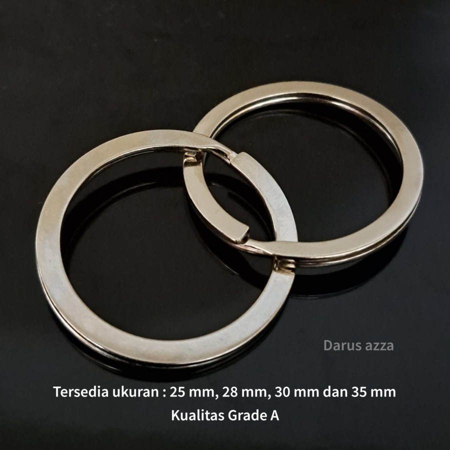 Jual Ring gepeng / ring pipih / ring gantungan kunci / ukuran lengkap ...