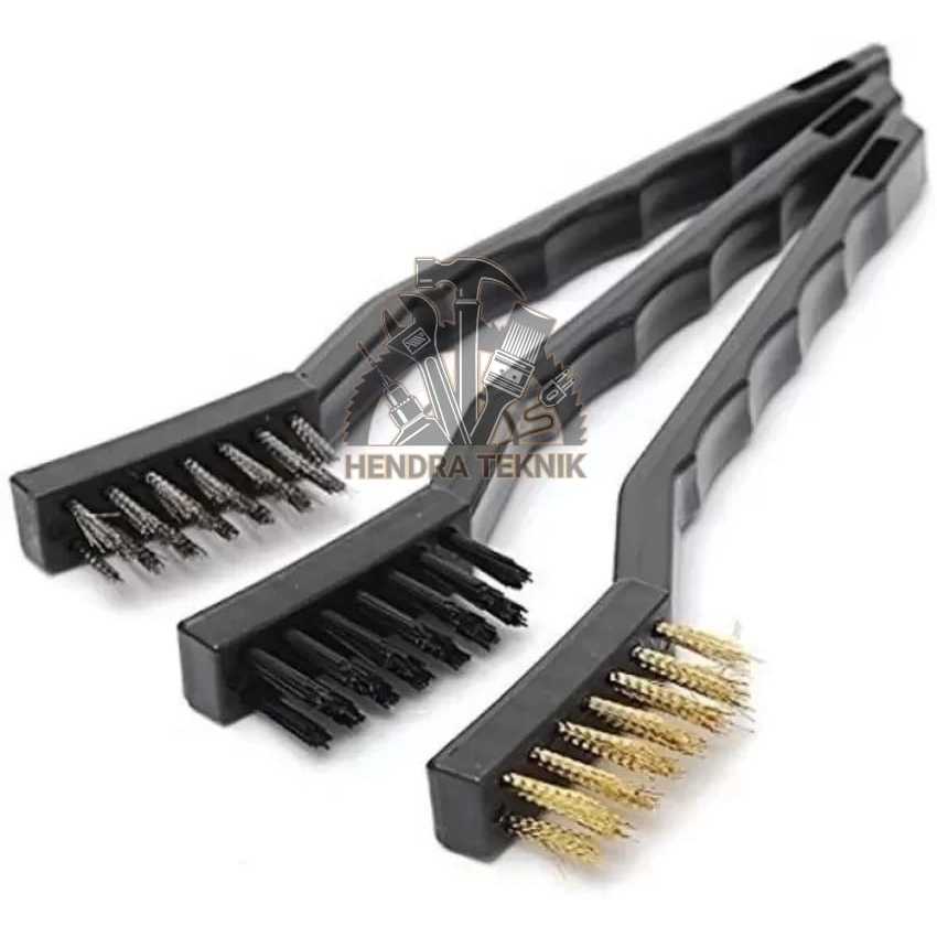 Jual SIKAT SET 3 PCS STAINLESS KUNINGAN NILON SIKAT MESIN MODEL SIKAT ...