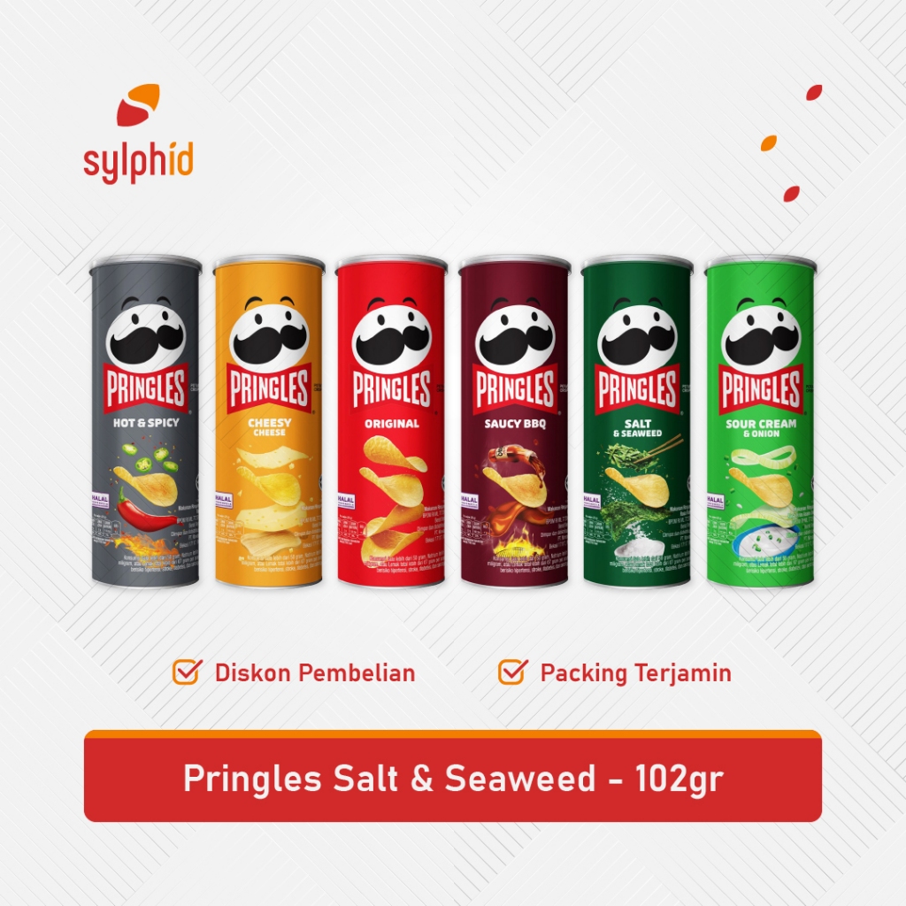 Jual Pringles 102 gram Keripik Kentang All Variants / Potato Snack 102 ...