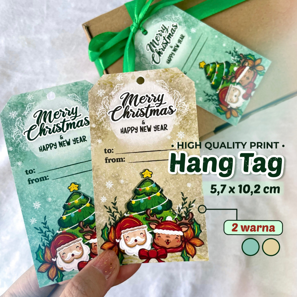 Jual Hang Tag Natal Label Hadiah Christmas Souvenir Kartu Ucapan 3D Pop ...