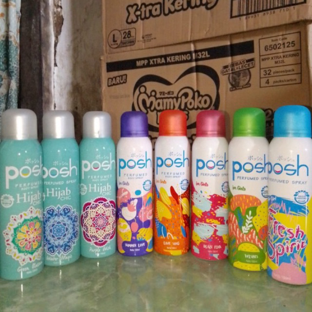 Jual Posh Parfumed Spray / Posh Hijab / Posh Cewek150ML | Shopee Indonesia