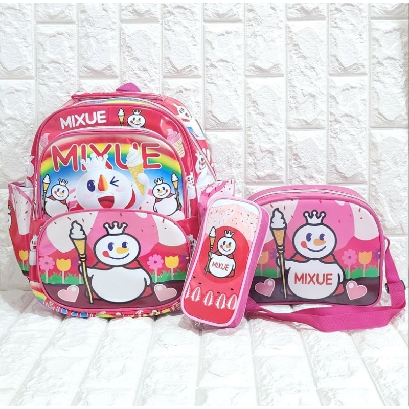 Jual Tas Ransel 3 in 1 Sd Anak Perempuan karakter Frozen,LoL,Pony ...