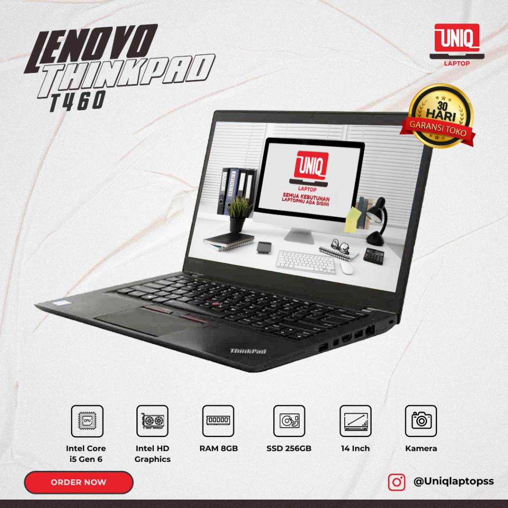 Jual Laptop LENOVO THINKPAD CORE i5 / i7 RAM 8GB 16GB SSD 256GB 512GB ...