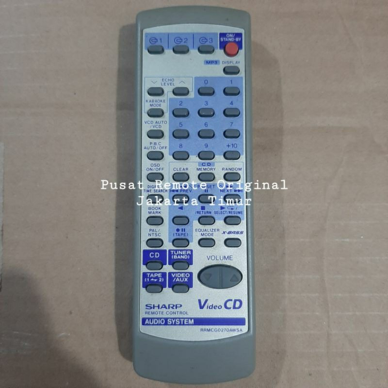 Jual REMOTE REMOT DVD VCD HOME THEATER SHARP RRMCG0270AWSA ORIGINAL | Shopee Indonesia