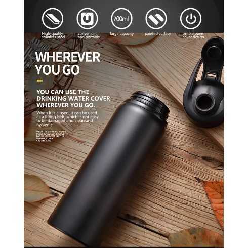 Jual Botol Minum Sepeda Sport Drink Bike Stainless Steel 700 ml B-304 | Shopee Indonesia