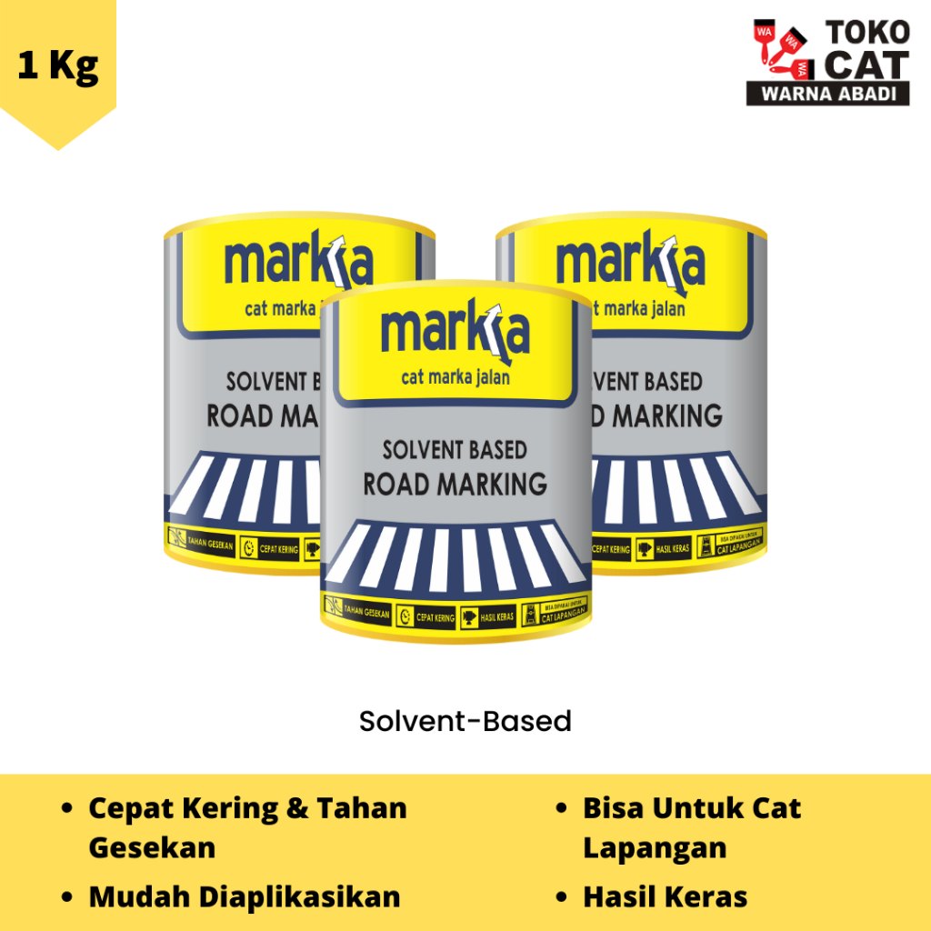 Jual CAT MARKA JALAN WELDON MARKKA KEMASAN 1KG | Shopee Indonesia