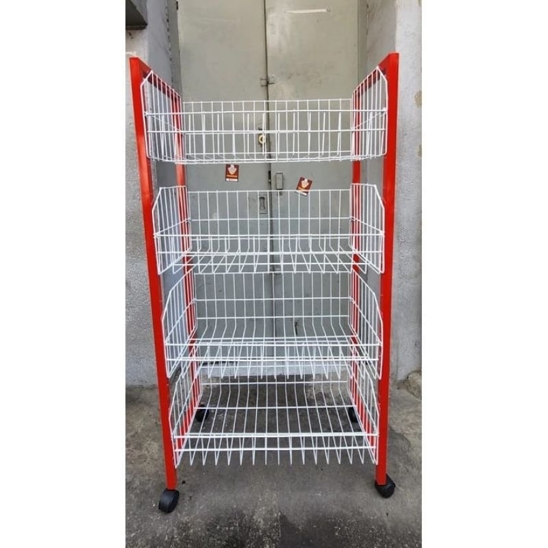 Jual Rak ciki Besi / Rak serbaguna Mini Market / Rak display Roda Susun ...