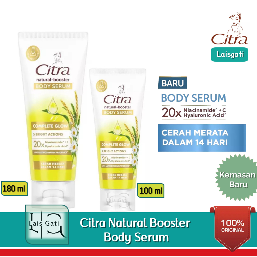 Jual Kemasan Baru Citra Natural Booster Body Serum Complete Glow with ...