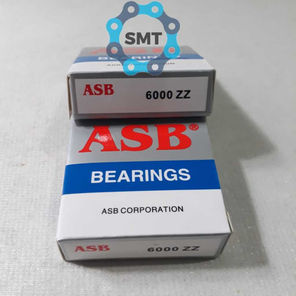 Jual Bearing Laher Laker ASB 6000 ZZ 6000ZZ Bantalan Roda Tutup Besi ...