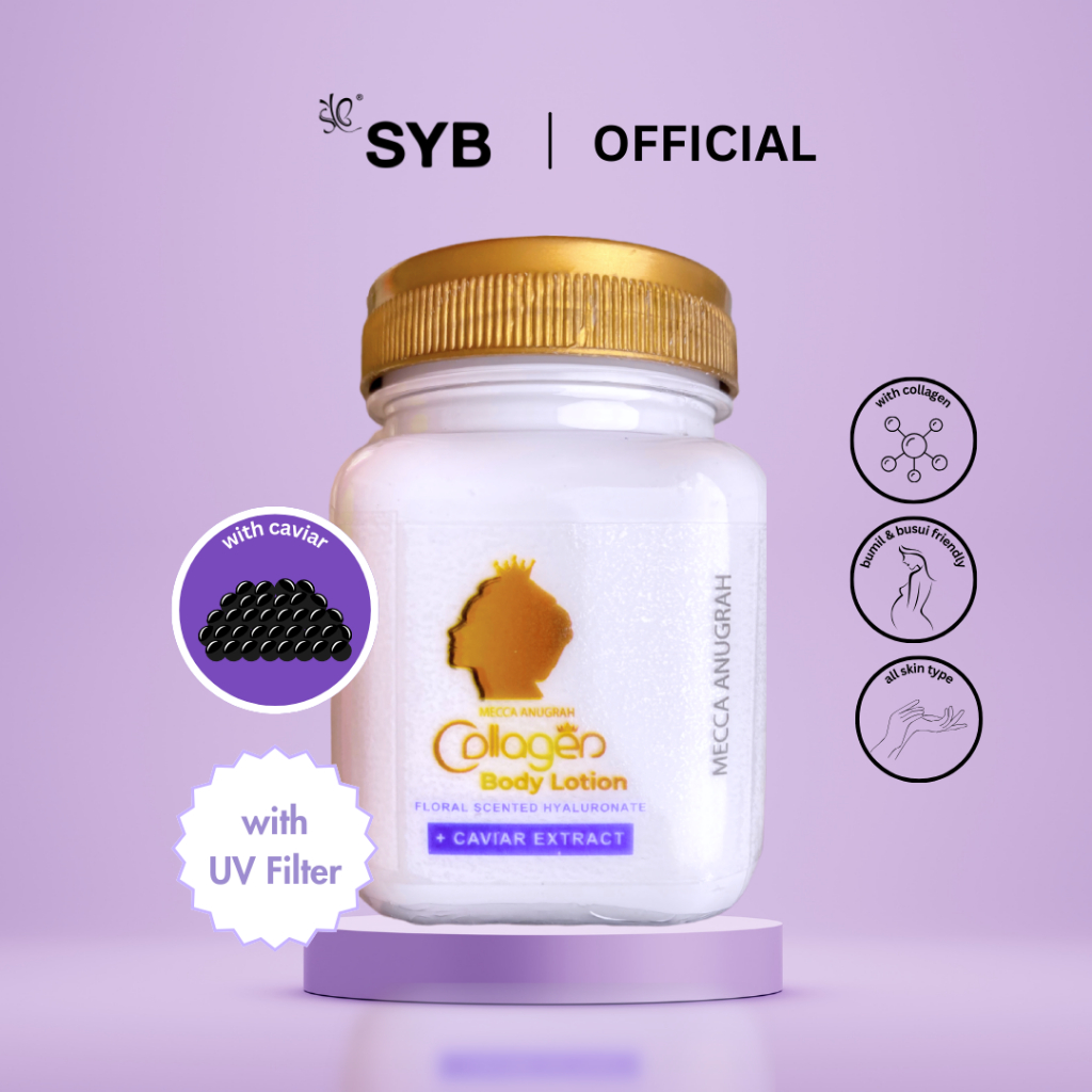 Jual SYB MECCA ANUGRAH COLLAGEN BODY LOTION WITH CAVIAR | Shopee Indonesia