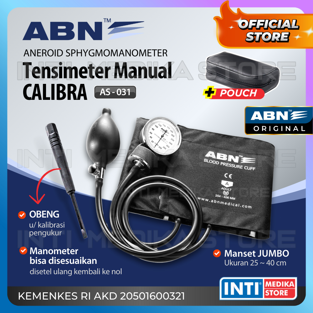 Jual ABN - Tensimeter Aneroid CALIBRA Plus AS 031 | Tensi Manual Dewasa ...