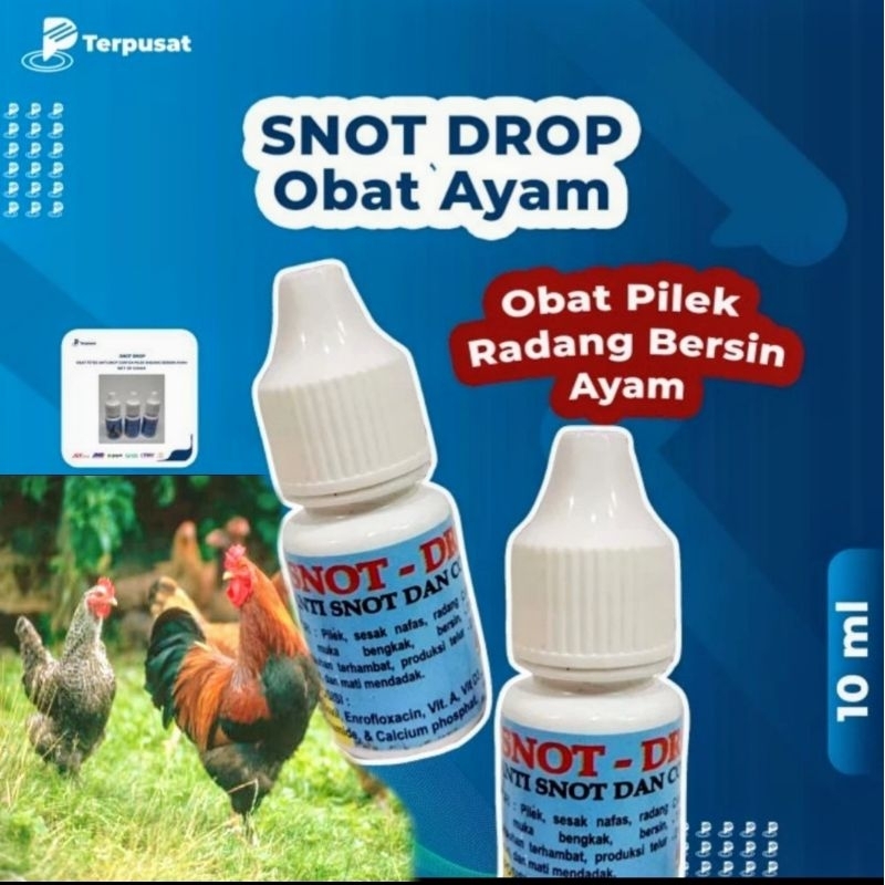 Jual Snot Drop Ayam isi 10 ml Obat Ayam Anti Snot Coryza Pilek Radang ...