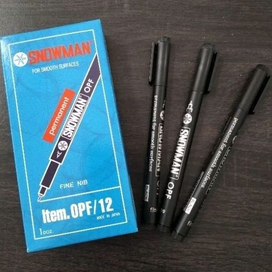 Jual Spidol OPF/12 Snowman Permanent Marker | Shopee Indonesia