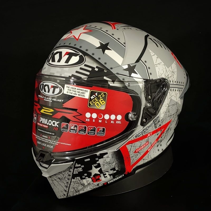 Jual KYT R2R Pro Graphic / Solid Classic / KYT FULL FACE / KYT MOTOGP ...