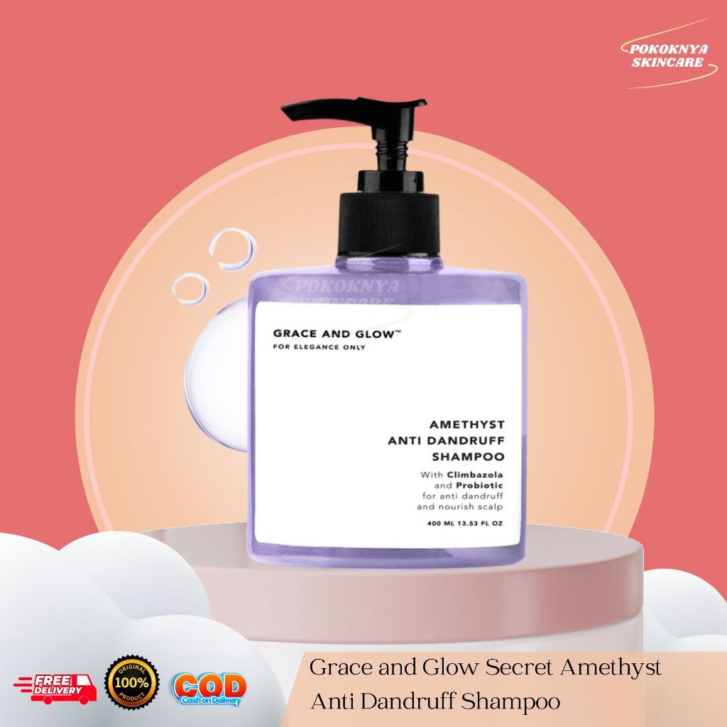 Jual Grace and Glow Amethyst Anti Dandruff Shampoo - Shampo Anti Ketombe Sampo Rambut Anti ...