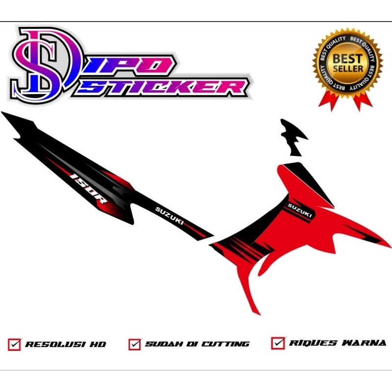 Jual Sticker Striping Satria Hiu custom 02 bisa request | Shopee Indonesia