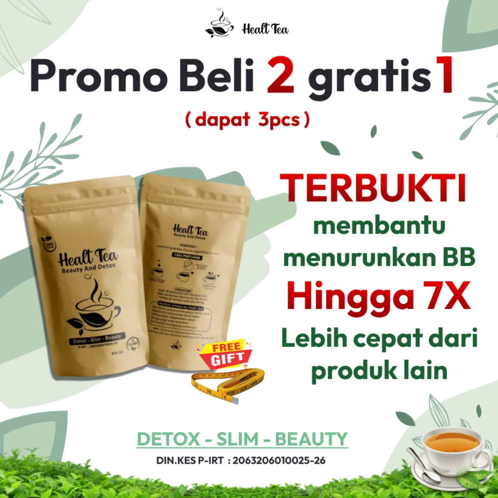Jual Teh diet pelangsing perut buncit detox slimming healt tea penurun berat badan herbal alami ...