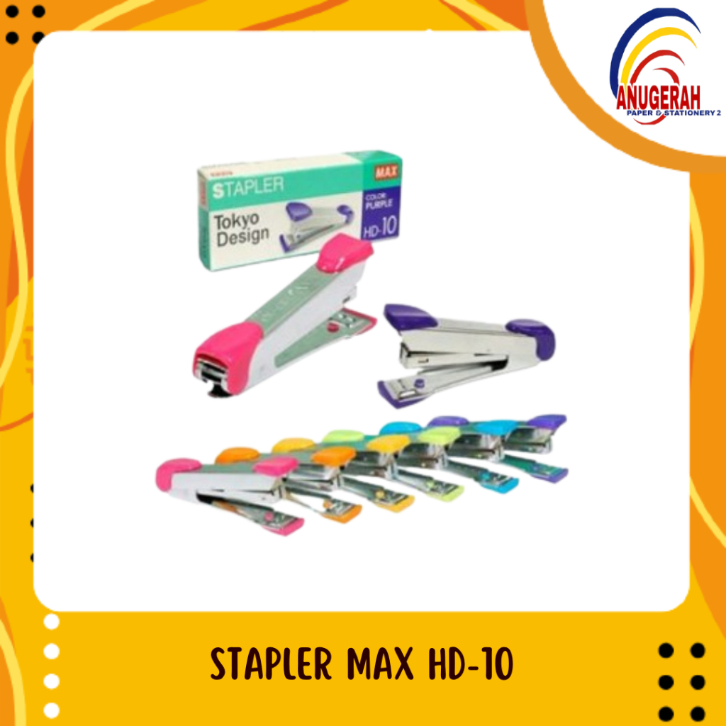 Jual STAPLER MAX HD-10 PASTEL COLOUR(PCS) | Shopee Indonesia