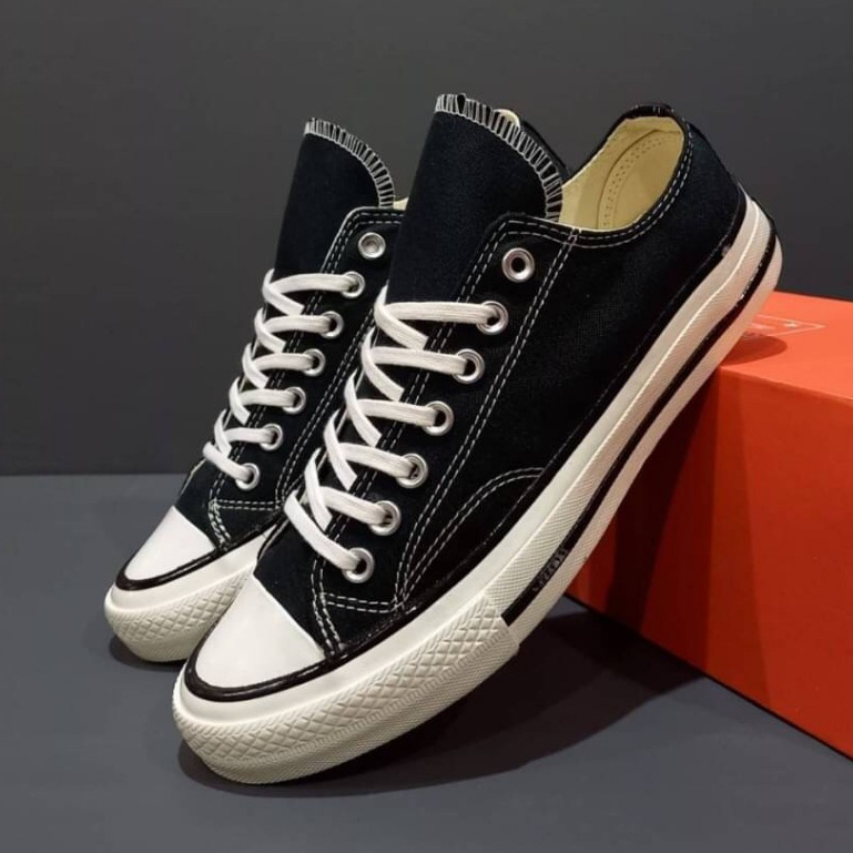 Jual SEPATU CONVERSE 70S LOW BLACK WHITE EGRET SUPER PREMIUM BNIB HIGH ...