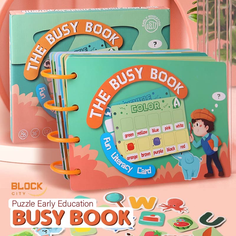 Jual Children Busy Book / Big Quiet Book Activity / Buku Aktivitas Anak ...