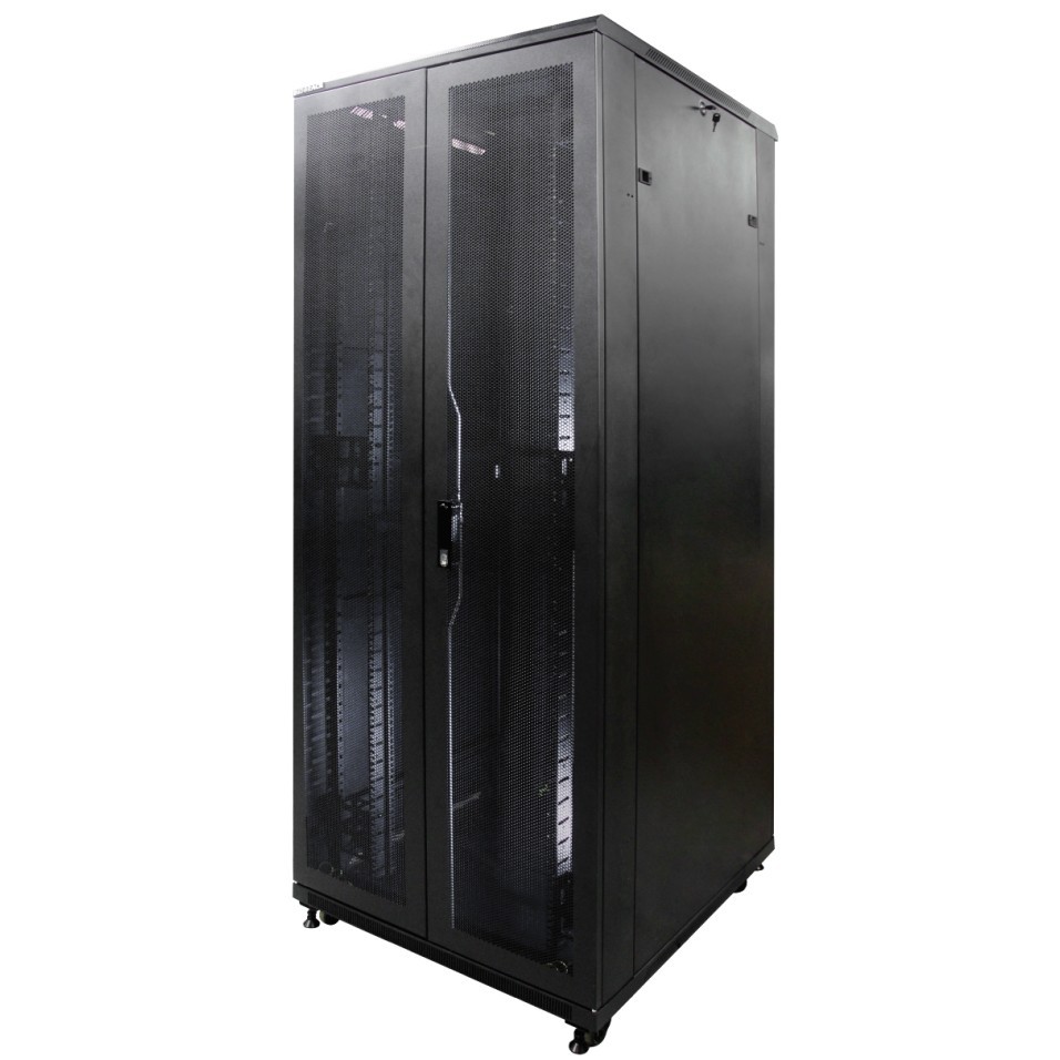 Jual INDORACK CLOSE RACK 24 INCH 42U DEPTH 900MM PERFORATED DOOR - RACK ...