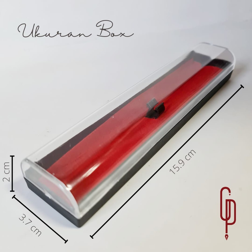Jual Box Pen Merah Besar Cocok Untuk Souvenir / Kotak Mika Pulpen Merah ...