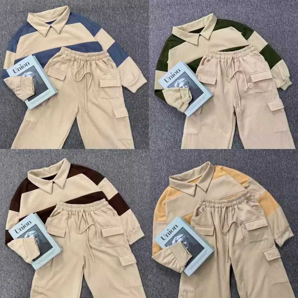Jual FS bundling One Set Ji Hoo Combie Sweater Mix Jooly Pants ...