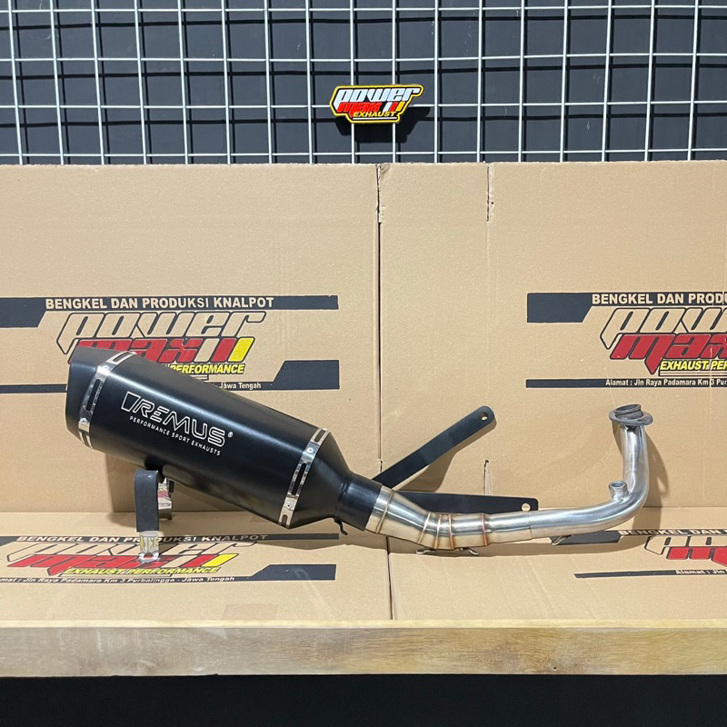Jual Knalpot REMUS Benelli Panarea125 Hitam Coating PNP | Shopee Indonesia