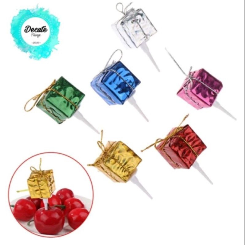 Jual 1 PACK ISI 5 Topper Hiasan Cake edisi Christmas / Topper Pita ...