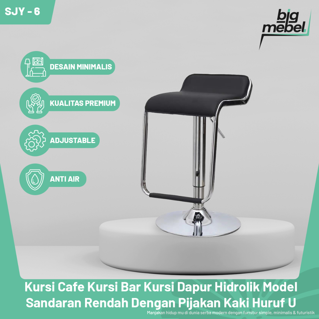 Jual BIG MEBEL Kursi Cafe Kursi Bar Kursi Dapur Hidrolik Model Sandaran ...