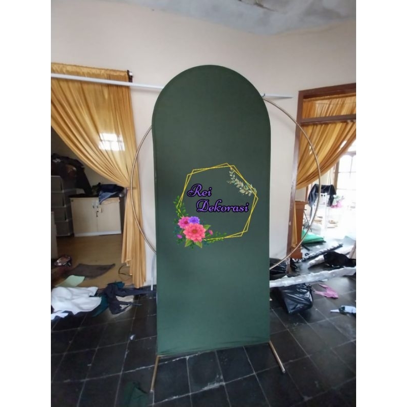 Jual Backdrop Oval Backdrop Semi Papan Tinggi 250 x 100 TINGGAL PAKAI ...