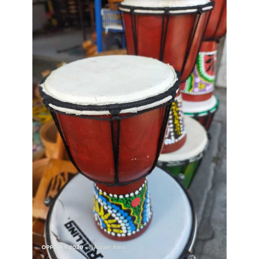 Jual Jimbe Kecil Ukuran 20cm/Gendang Djembe Kendang Jimbe Uk. 20 cm ...