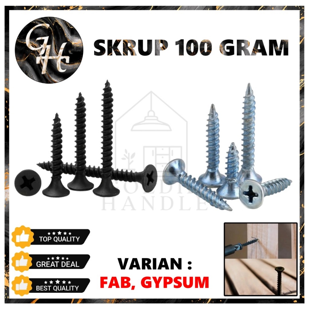 Jual Sekrup Skrup FAB Sekrup FAB Harden screw (100 gram) sekrup ...