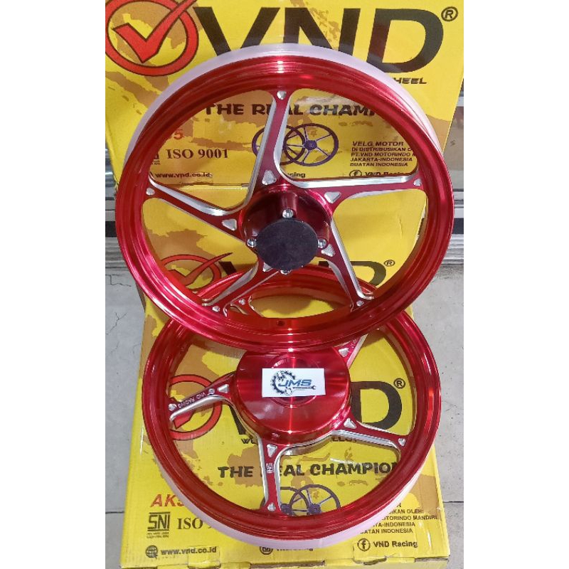 Jual Velg VND AK-55 Beat/Scoopy Fi Red UK 185/215-14 | Shopee Indonesia