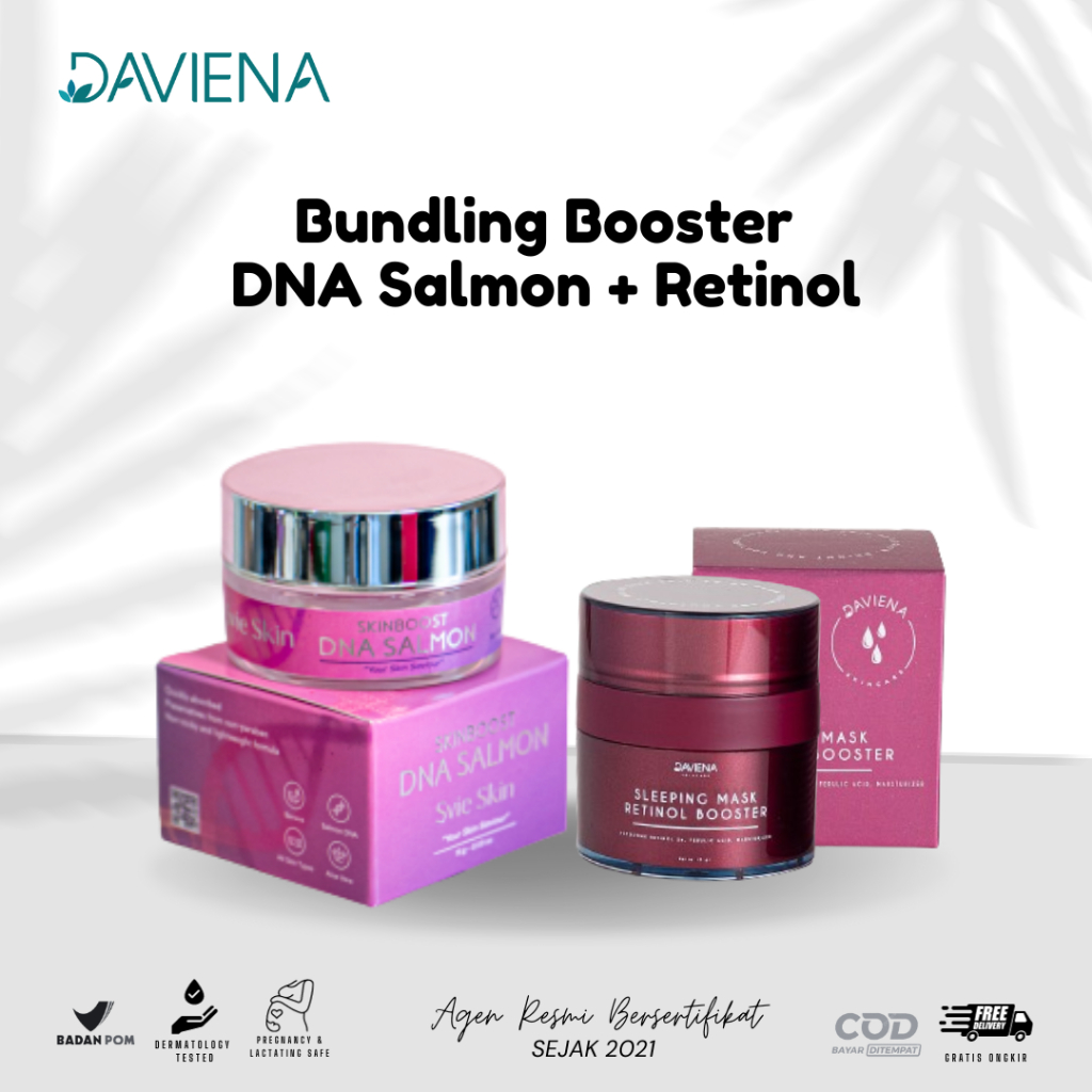 Jual Daviena Bundling Booster Retinol x DNA Salmon Svie Skin ...
