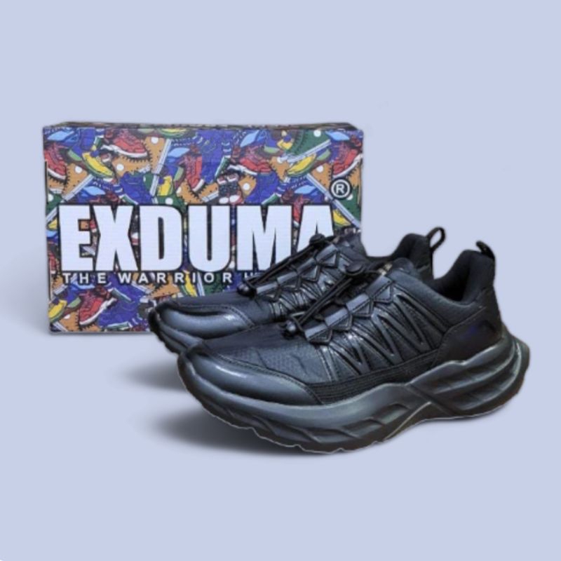 Jual SEPATU EXDUMA RUNNING SUPER BLACK ORIGINAL TERMURAH | Shopee Indonesia